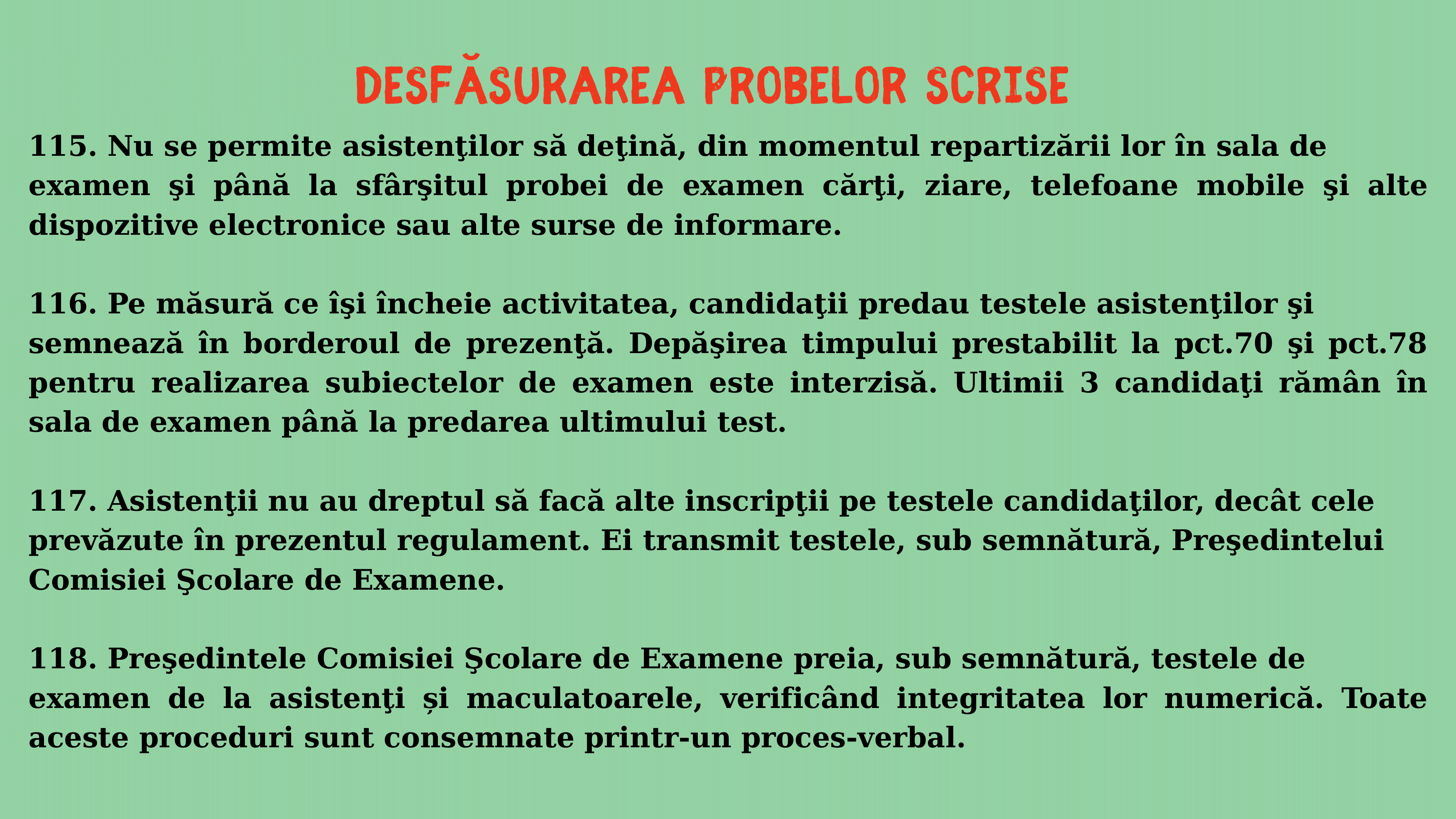 Examenele de absolvire clasa IX-a | Gimnaziul „Ion Creangă”, s. Teleșeu, r. Orhei